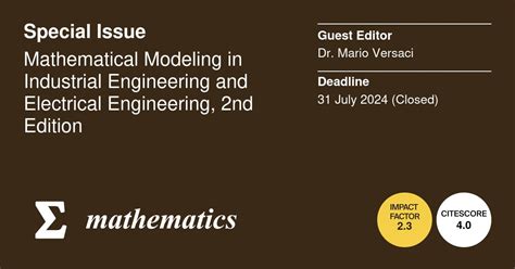 🎇 We Are Glad That The Special Issue Mathematicalmodeling In Industrial Engineering And
