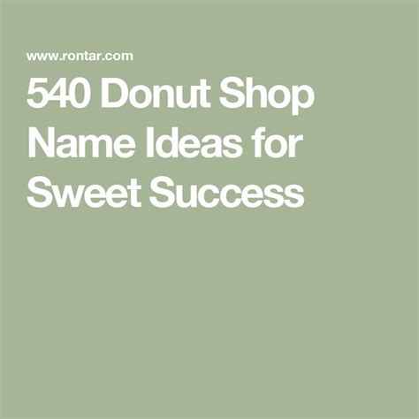 540 Donut Shop Name Ideas For Sweet Success In 2025 Donut Shop Shop