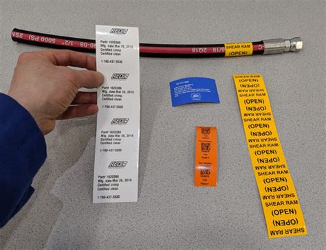 Hydraulic Hose Labels Neumann Marking Solutions