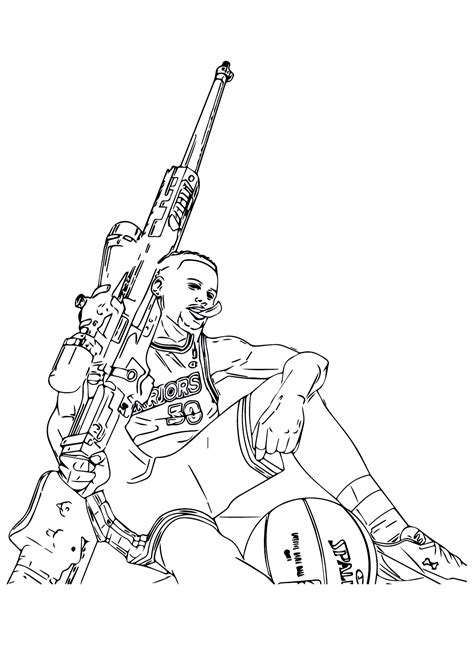 Page Curry Coloring Stephen Prijntabele 18 Steph Curry Coloring Pages