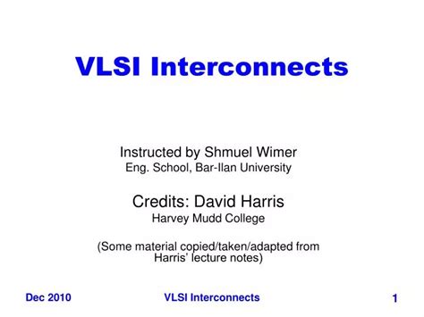 PPT VLSI Interconnects PowerPoint Presentation Free Download ID 5739246