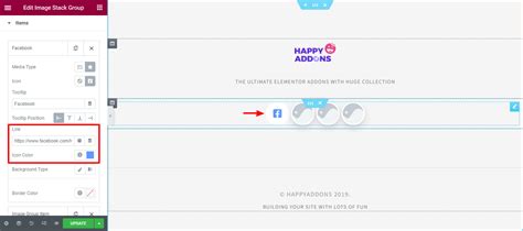 How To Use Image Stack Group Widget HappyAddons