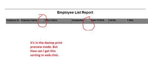 How To Sort A Report Using A Column On Dynamics NAV Web Client Mibuso