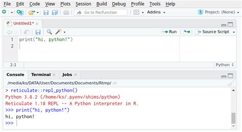 Python with rstudio - coinsaca