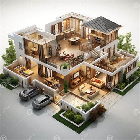 Architectural Drawing Blueprint Generative Ai Stock Image Image Of