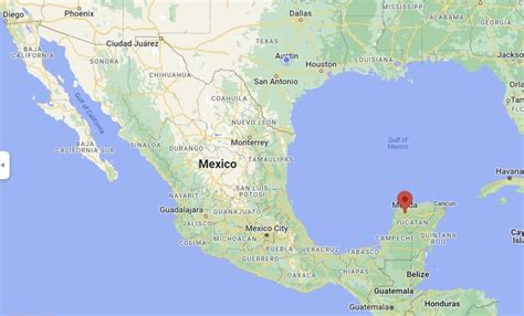 Merida Mexico Yucatan Peninsula Map Metro Route Atlas Mérida