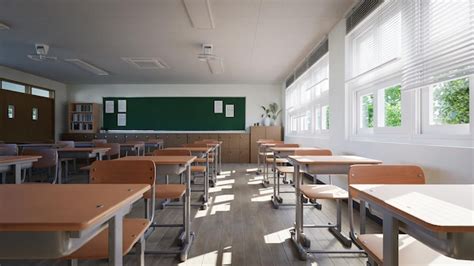 Premium Photo Classroom Without Student 3d Rendering