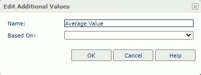 Edit Additional Values Dialog Box Properties Logi Analytics