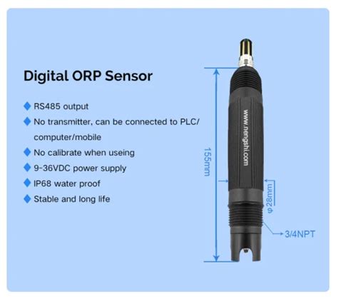 Redox Measurement Redox Sensor Orp Sensor Electrode Water Oxygen Analysis Instrument Orp