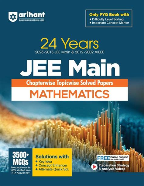 Arihant 24 Years Jee Main Mathmatices Chapterwise Topicwise Pyq With