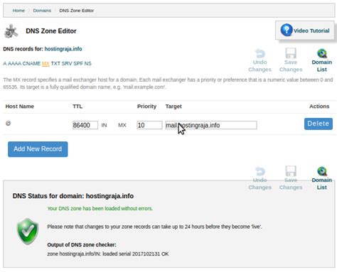 Dns Zone Editor Ovipanel