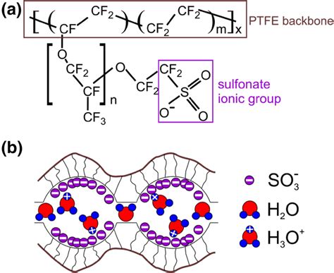 A Chemical Formula Of Nafion® Ionomer With Ptfe Backbone Brown And
