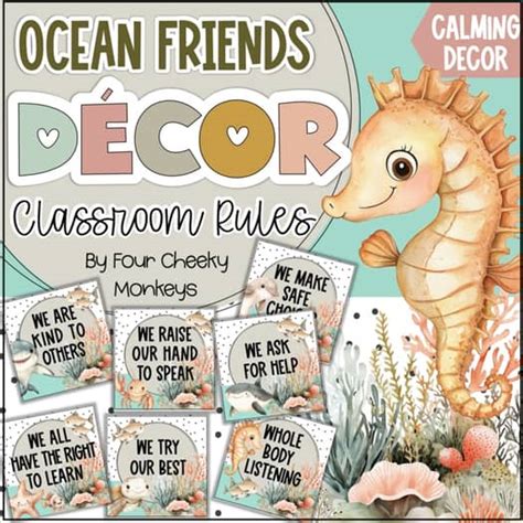 Ocean Friends Theme Classroom Decor Under The Sea Classroom Rules
