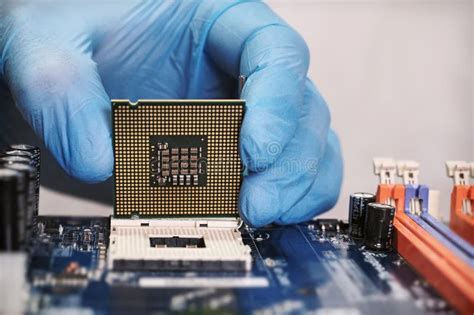 CPU Processor Microchip Stock Photo Image Of Industry 282796868