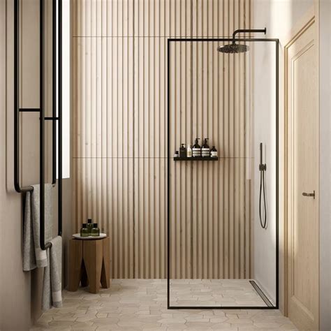 Nobu Ribbon Almond Brown 24x48 Wood Look Matte Fluted Porcelain Tile