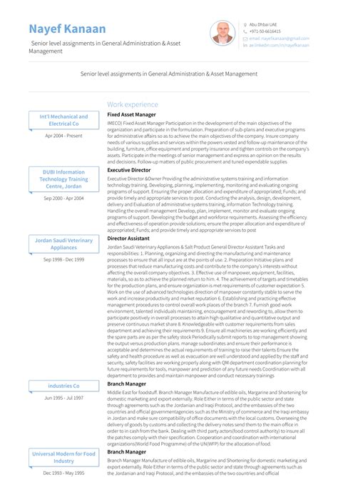 Asset Manager Resume Samples And Templates Visualcv