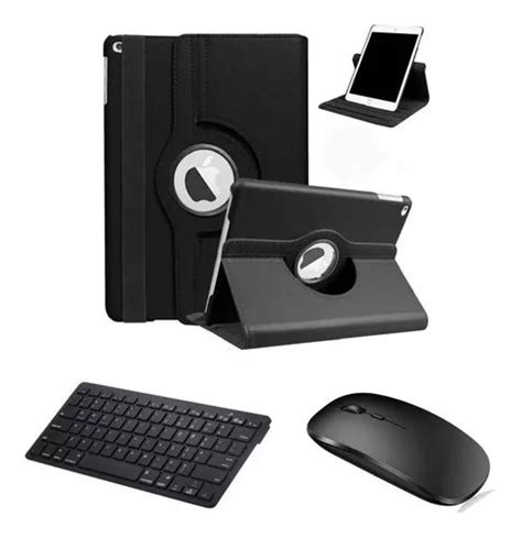Capa Case Com Teclado Bluetooth E Mouse Para Ipad 9 Geração Parcelamento Sem Juros