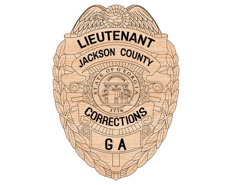 State Of Georgia Jackson County Lieutenant Corrections Officer Badge S