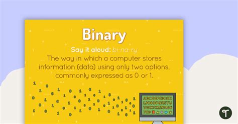 Binary Poster Teach Starter Binary Poster Teach Starter