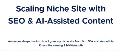 Wso Tejas Rane Scaling Niche Site With Seo And Ai Assisted Content