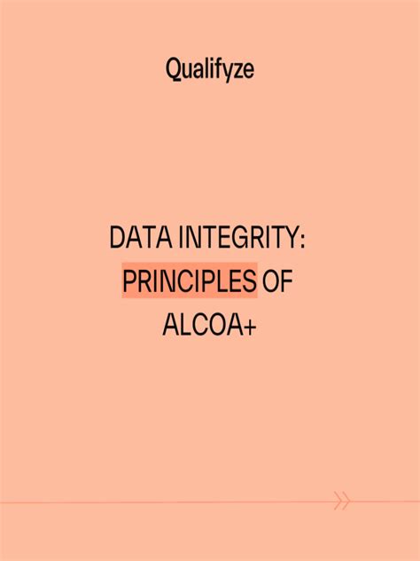 Data Integrity Principles Of Alcoa Pdf