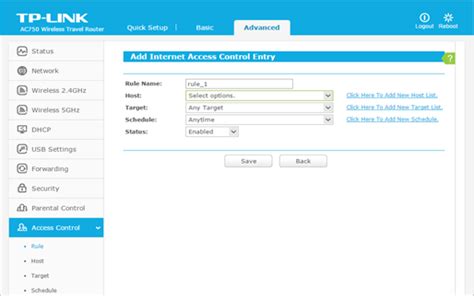 How To Configure Access Control On The Tl Wr902ac Standard Router And Hotspot Router Mode Tp