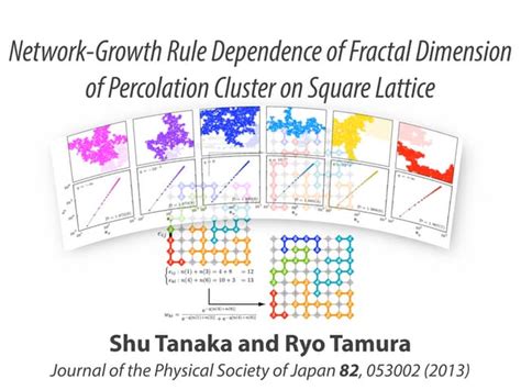 Network Growth Rule Dependence Of Fractal Dimension Of Percolation Cluster On Square Lattice Ppt