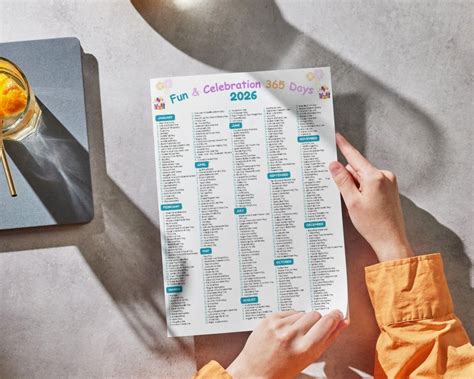 2026 National Days Calendar Silly Holidays And Fun Days Social Media