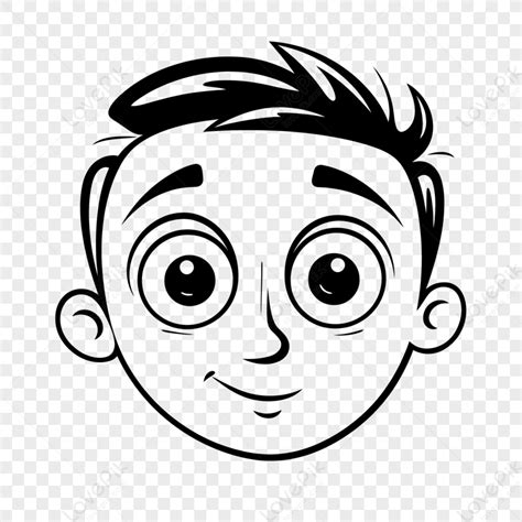 소년의 얼굴 윤곽선 스케치를 그린 예술 만화 벡터라인 아트개요 Png 일러스트 무료 다운로드 Lovepik