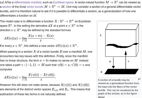 derivatives motivation for connections over smooth manifolds