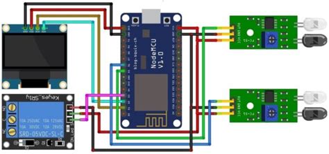 Iot Bidirectional Visitor Counter Using Espp8266 And Mqtt