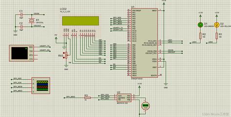 基于freertosstm32cubemxlcd1602mcp4141（spi接口）的数字电位器proteus仿真proteus Spi协议 仿真model Csdn博客
