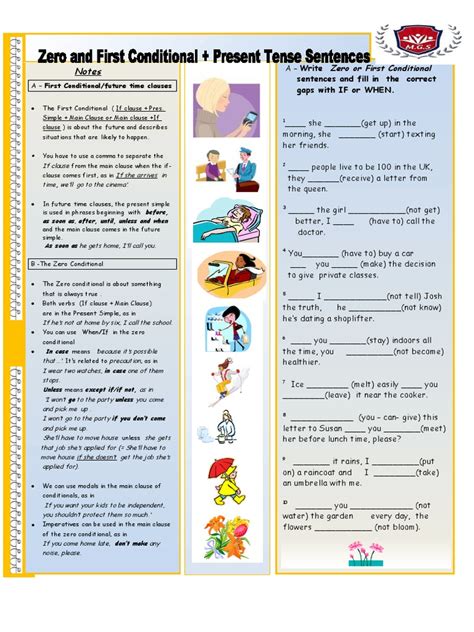 Notes A First Conditional Future Time Clauses Pdf Clause Linguistic Typology