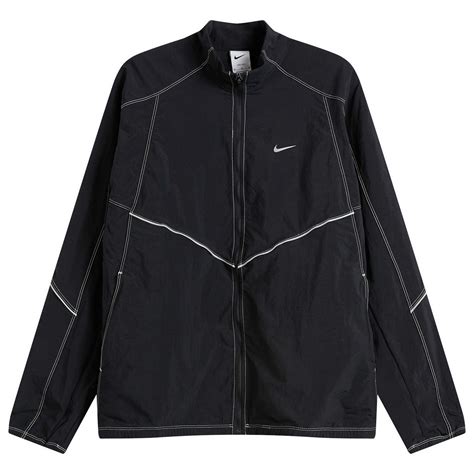 Nike Mens Dri Fit Retro Running Track Jacket Black Curated Menswear