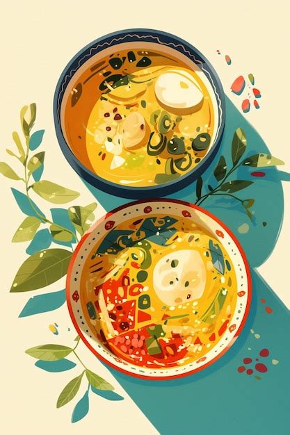 Premium Vector Assamese Khar And Alkaline Curry