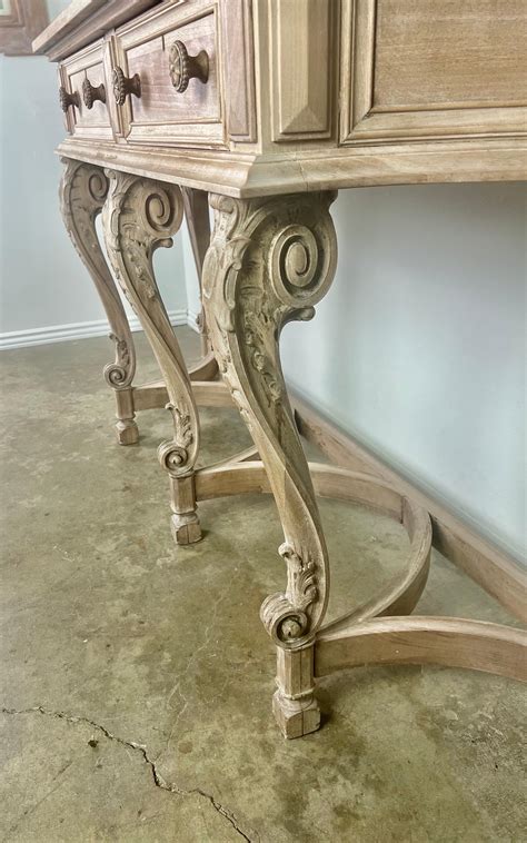 19th Century French Bleached Walnut Buffet At 1stdibs