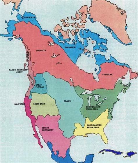 Nativeamericanrhymescom North American Regions