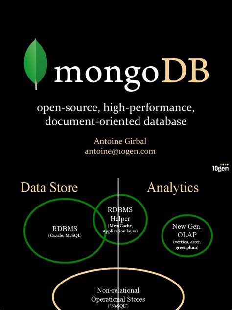 Open Source High Performance Document Oriented Database Antoine