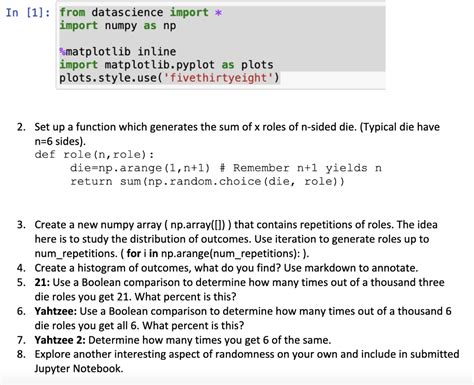 Solved We Will Simulate Roles Of Six Sided Dice To Get Chegg