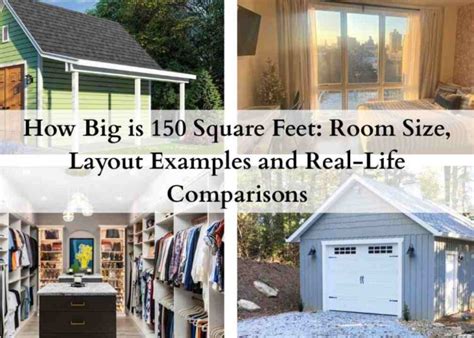 How Big Is 150 Square Feet Room Size Layout Examples And Real Life