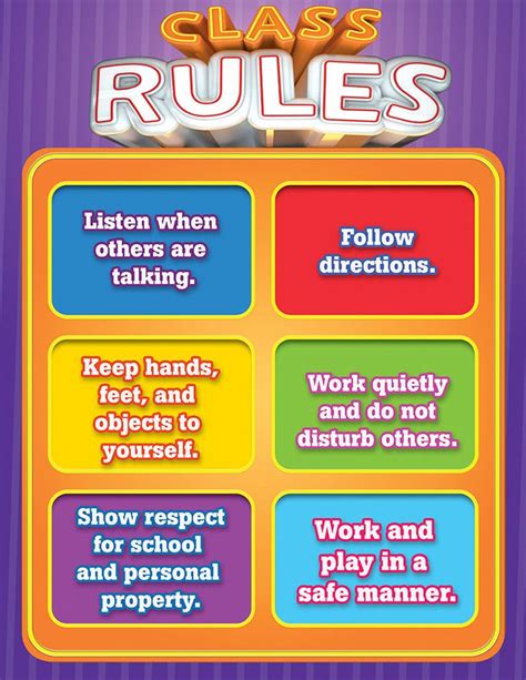 class rules chart class rules classroom rules behavior management chart