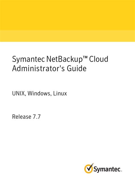 netbackup77 adminguide cloud pdf backup cloud computing