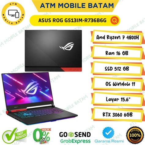 Jual Asus Rog Strix G G Im Ryzen H Gb Gb Rtx Gb Win Ohs Shopee Indonesia
