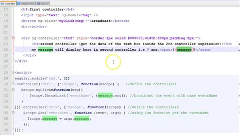 Broadcast Angular Communication Between Controlllers Youtube