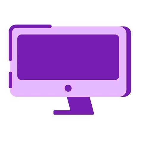 Premium Vector Minimalist Computer Flat Vector Illustration
