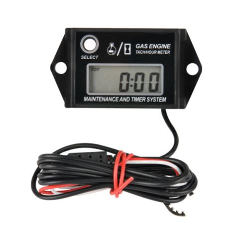 Digital Tachometer Hour Meter Tiny Tach For Small Engine Motor Black Outboard Au Ebay Australia