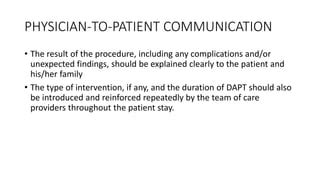 Post Pci Management Of Acs PPTX
