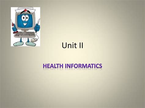 Health Informatics Principles Of Health Informatics Pptx