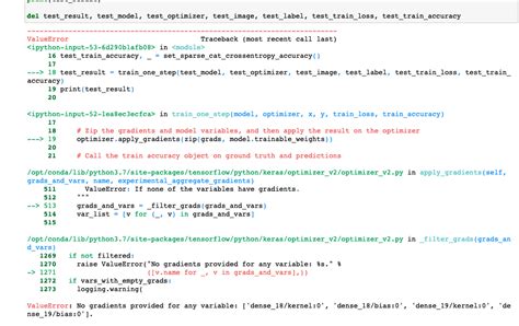 no gradients provided for any variable custom and distributed