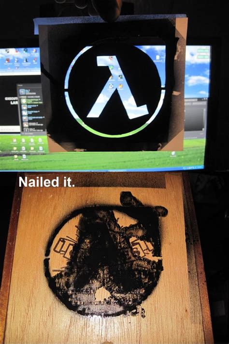 Made A Half Life Lambda Stencil Rgaming